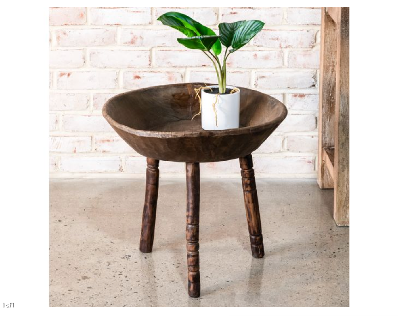 Wood Parat Side Table | river city relics
