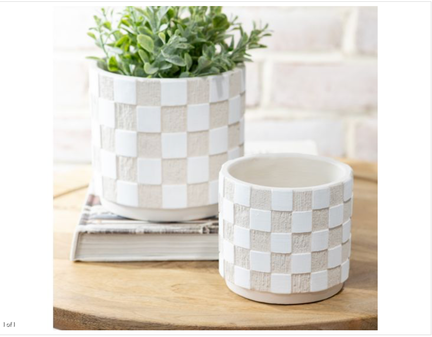 Checker Planters | river city relics