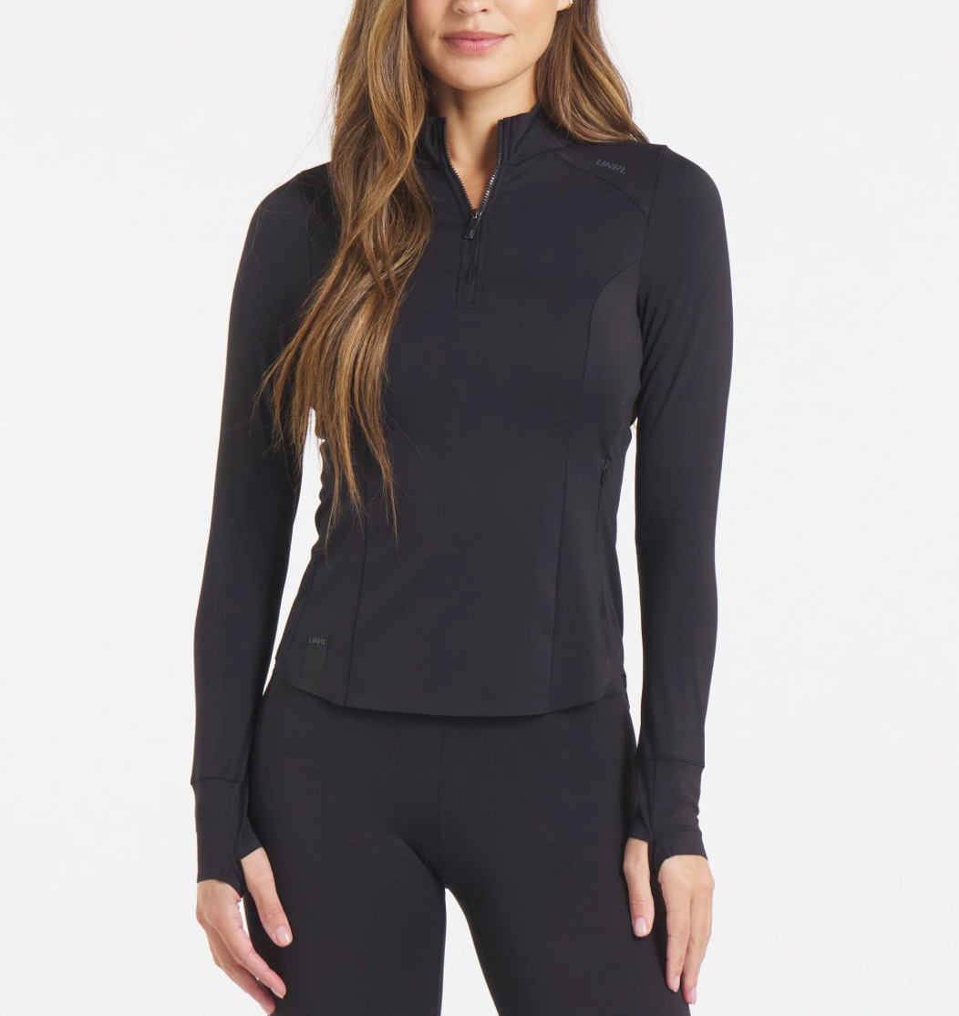 UNRL Performa Fitted Half-Zip Black | river city relics